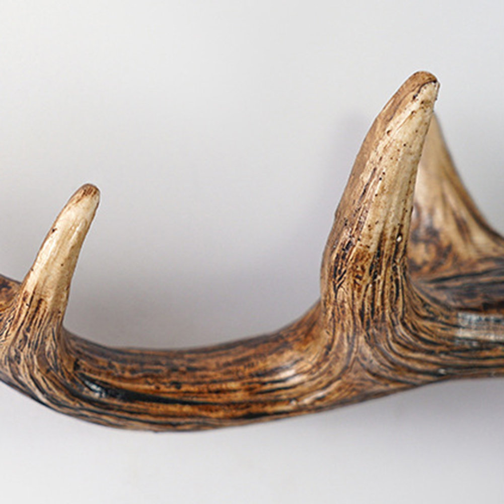 Millwood Pines Vintage Deer Antlers Wall Hooks - 11 Inch Wall Mounted Clothes Hanger Coat Rack ...